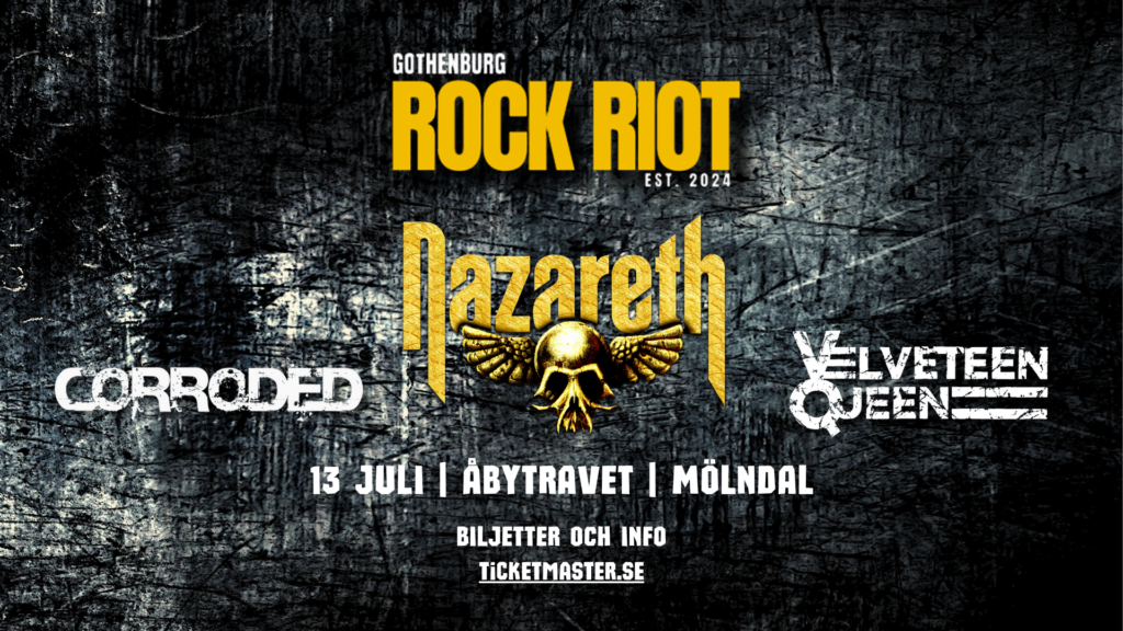 Gothenburg Rock Riot - ny festival sommaren 2024 - ROCKBLADET.SE