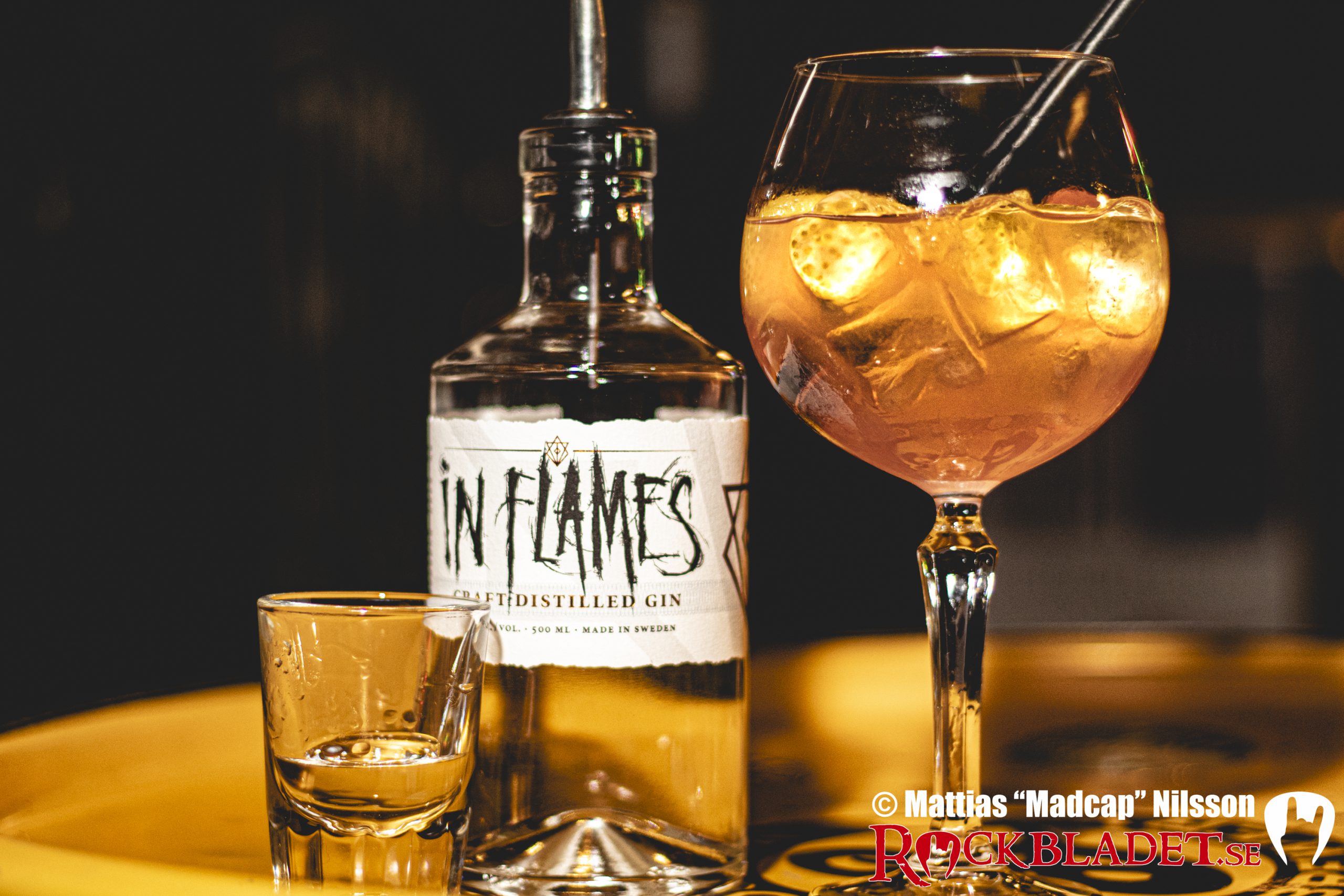 In Flames gin: Meet Your Shaker. - ROCKBLADET.SE