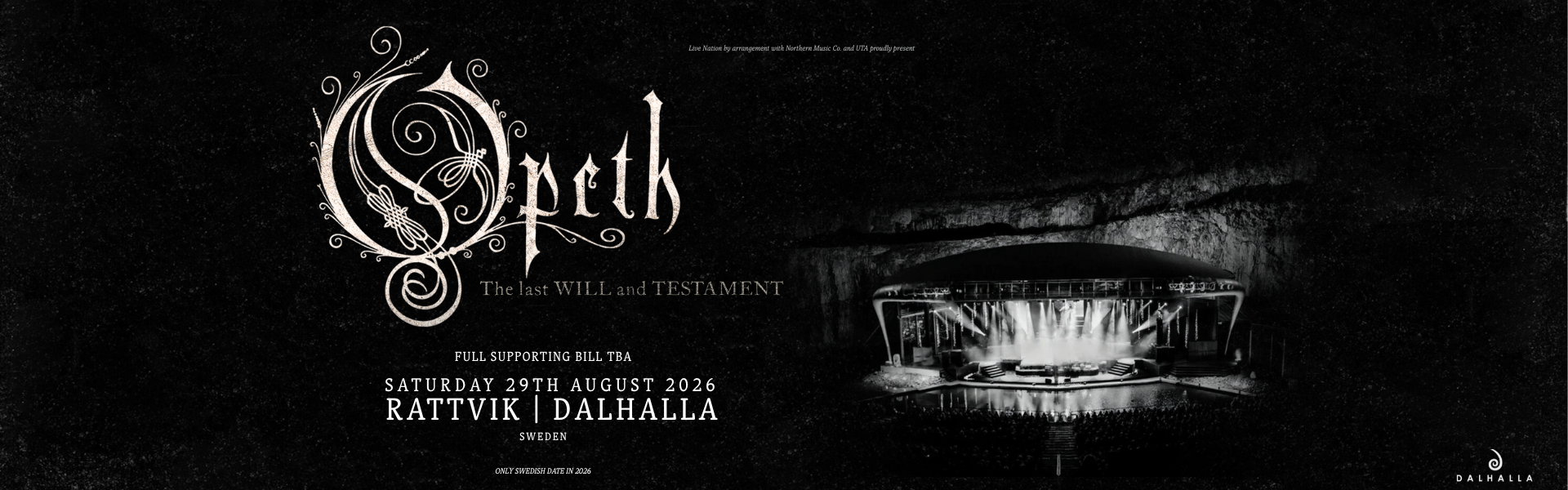 Opeth till Dalhalla 2026 med exklusiv spelning! - ROCKBLADET.SE